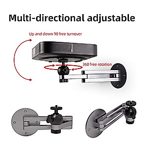 Blanou Foldable Projector Wall Mount Aluminum Alloy Adjustable Projector hange Universal Porjector Mount Projectors Bracket with 360 Rotating