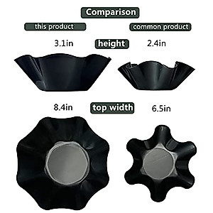 Skoxkoc Large Taco Shell Bowl Maker Molds – 3 Pack 8.4" Nonstick Carbon Steel Tortilla Maker Shell Pans Baking Molds Tostada for Frying Salad Bowls (3)