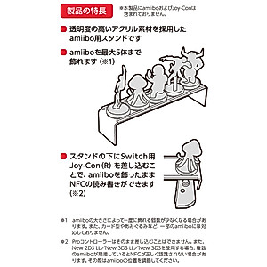 CYBER · Acrylic figure stand (for amiibo) CY-NSAFS-CL