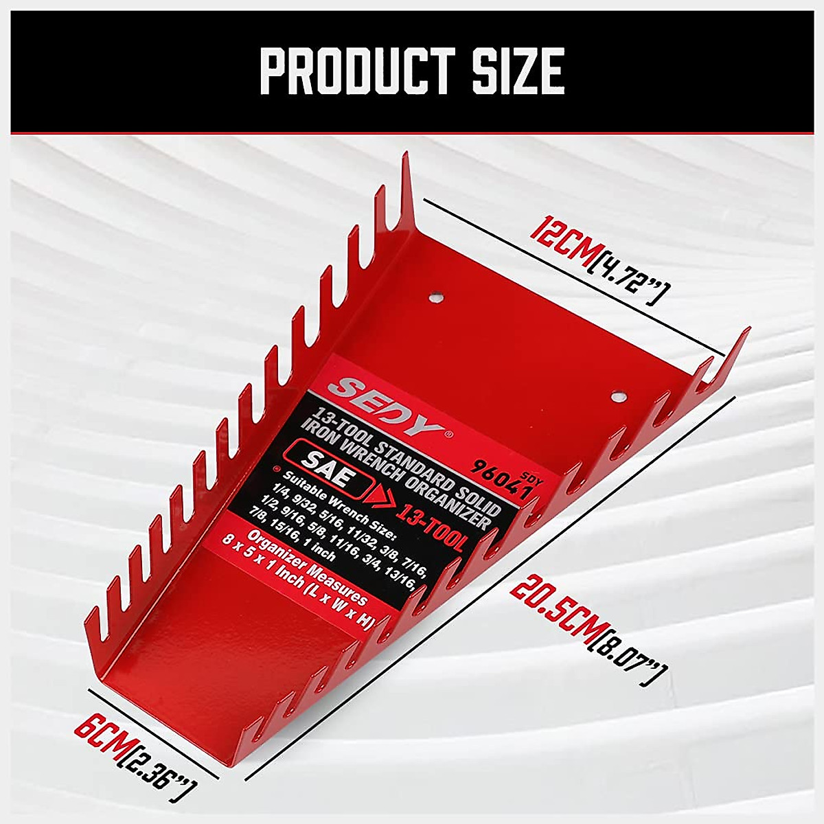 Premium 26-Wrench Organizer Set, Wrench Holder Set, Wall Mounted Wrench Storage Trays, Wrench Organizer for Tool Box Drawer Chest, Wrench Rack, Pegboard Wrench Organizer Holder Trays