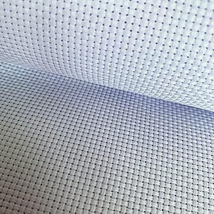 12CT Aida Cloth Embroidery Cross Stitch Fabric, White, W59" x L39"