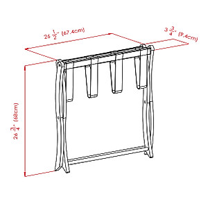 Winsome Wood Scarlett luggage rack, Espresso