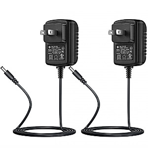 Security-01 2-Pack DC 9V 0.5A Power Supply Adapter, Plug 5.5mm x 2.1mm,Center Positive,for Arduino UNO R3, Arduino Mega 2560, Massage Gun and More,6.8FT Cord,UL Listed (Pack of 2)