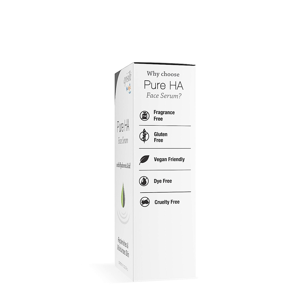 Hyalogic Episilk Pure HA Facial Serum - Face Serum with Hydrating Hyaluronic Acid - Moisturizing Skin Care to Soften & Hydrate the Skin - Non Greasy, Fragrance & Dye Free - 1oz