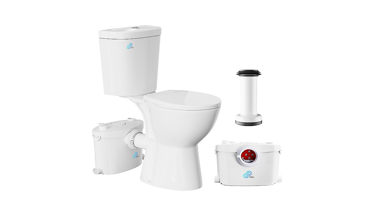 Simple Project 19" Tall Macerating Toilet for Seniors