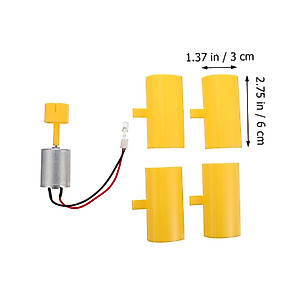 ULTECHNOVO Dynamo Small Wind Generators Vertical Wind Turbines Generator Wind Kit Micro Vertical Generator Plastic Solar Generator Electric Tools Teaching Tool Abs Micro-motor F5 Mini