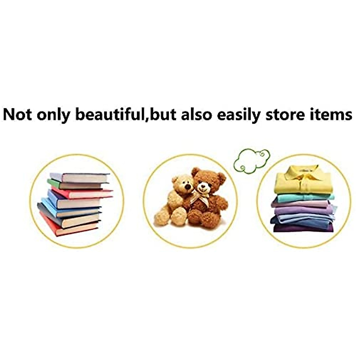 VMOTOR 2 Pcs Foldable Animal Toy Storage Box/Bin/Cube, Collapsible Storage Organizer Chest Basket Container for Kids, Toddlers, Boys and Girls(13 x 13 x 13 Inch,Tyrannosaurus+Alligator)