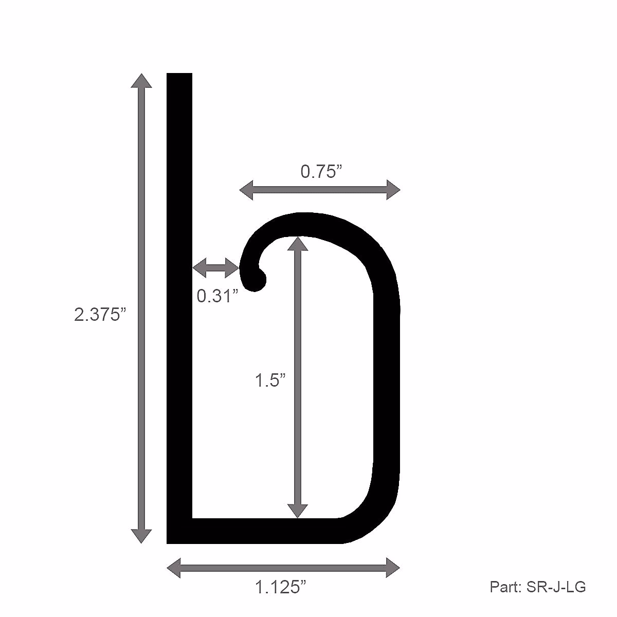 Electriduct Large J Channel Cable Raceway Self Adhesive Desk Cord Organizer and Wire Manager - Black - 48" (4 Feet) - 6 Pack