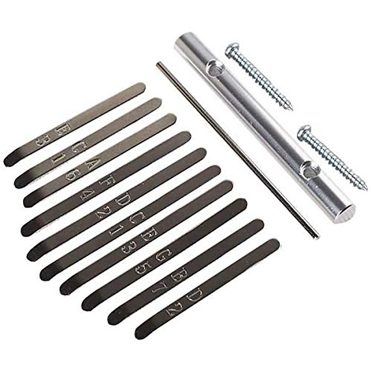 Jiayouy Kalimba Thumb Piano 10 Keys DIY Sets Bridge Saddle for Kalimba Thumb Piano Replacement Accessories