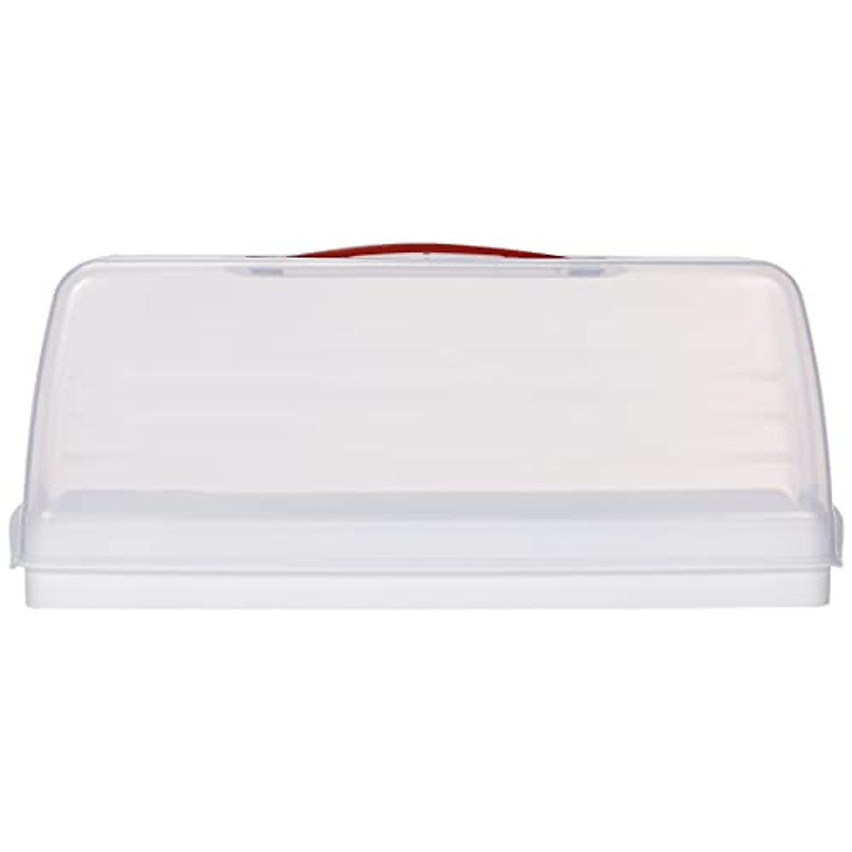 CURVER Curver-175247-Rectangular Cake Tin-Transparent/White, Multicolour