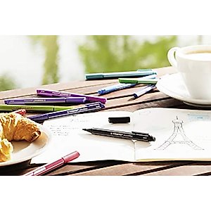 STABILO Nylon Tip Writing Pen pointMax ARTY - Wallet of 18 - Assorted Colors