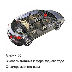 for Mitsubishi Outlander Sport Car Rear View Camera Back Up Reverse Parking Camera/Plug Directly