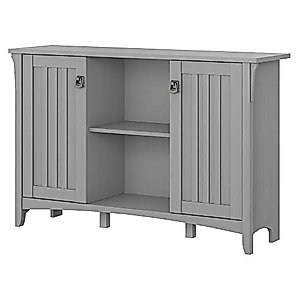 Bush Furniture Salinas Accent Storage Cabinet with Doors, Cape Cod Gray