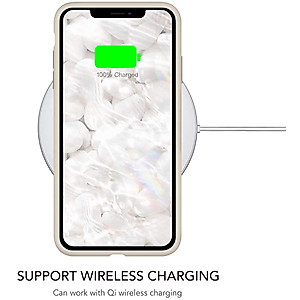 IceSword iPhone 11 Pro Case Stone, Thin Liquid Silicone Case, Soft Silk Microfiber Cloth, Matte Pure Beige, Tan, Creamy, Gel Rubber Full Body, Cool Protective Shockproof Cover 5.8" 11P - Stone