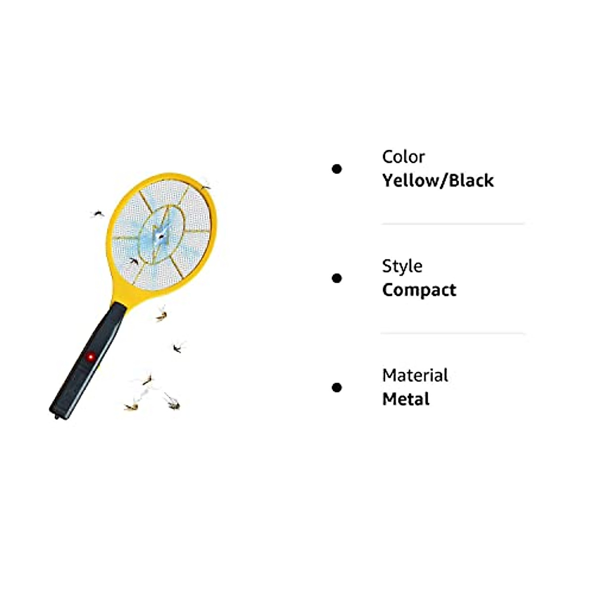 DEVOGUE® Electric Fly Swatter Bug Zapper Battery Operated Flies Killer Indoor & Outdoor Pest Control Mosquito and Insect Catcher Racket