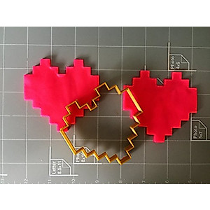 8-bit Heart Cookie Cutter
