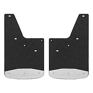 LUVERNE 250740 Front or Rear 12-Inch x 20-Inch Textured Rubber Mud Guards, Select Chevrolet Silverado, GMC Sierra 1500, 2500, 3500 HD