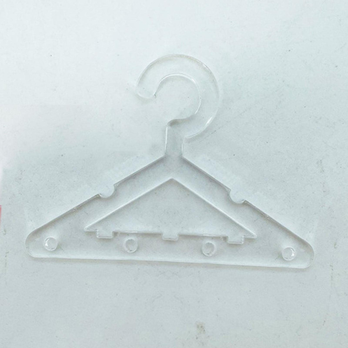 with No Base Acrylic Mini Coat Hanger Rack Earring Hanger for Retail Store Desktop, Clear