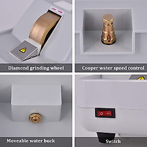 Optical Hand Lens Edger, Eyeglasses Edger,Manual Lens Grinder 3-in-1, Lens Polisher with Removable Sink，Jade,Watch Glass polishing Tool