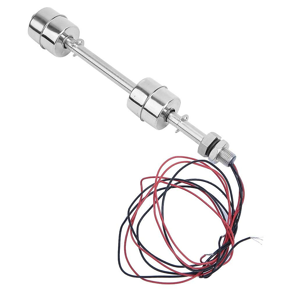 Float Switch Water Level Sensor, Stainless Steel Double Ball Fish Tank Liquid Float Switch Water Level Controller for Water Tank, Pool, Sink, Fish Tank, etc(4 Size)(150mm)