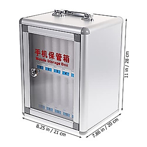 MAGICLULU Mobile Phone Safe Metal Storage Cabinet Lockers for Employees Metal Storage Shelves Cell Phone Storage Box Storage Box for Mobile Phone Locker Storage Cabinet for Classroom Metal