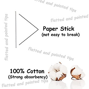 375pcs Precision Cotton Swabs, Double-ended Cotton Buds with Pointed and Flat Tips, Excellent Beauty Tools for Effective Makeup and Personal Care