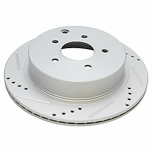 Bnyifoqi 2pcs Disc Brake Rotor Set Rear Left Driver and Right Passenger Side Coated Cast Iron Performance Drilled and Slotted 2882970058