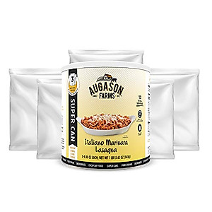 Augason Farms Italiano Marinara Lasagna Super CAN with 3 Pouches, 29.2 Oz