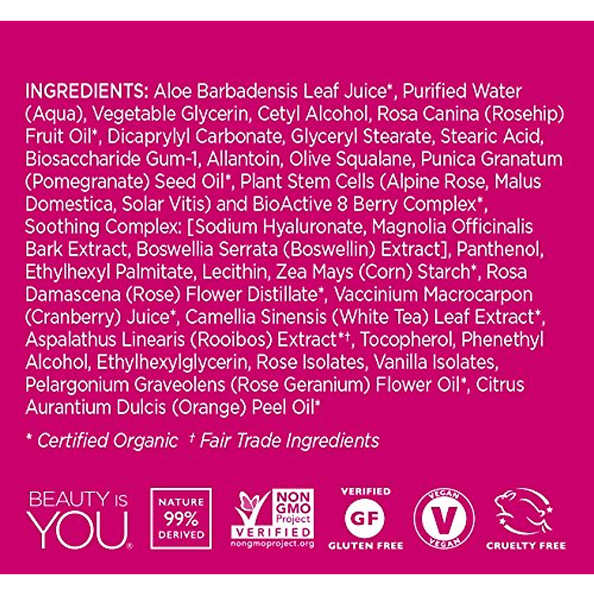 Andalou Naturals 1000 Roses Beautiful Day Cream, Face Moisturizer for Sensitive Skin with Hyaluronic Acid, & Aloe Vera, Cruelty Free, 1.7 Ounce