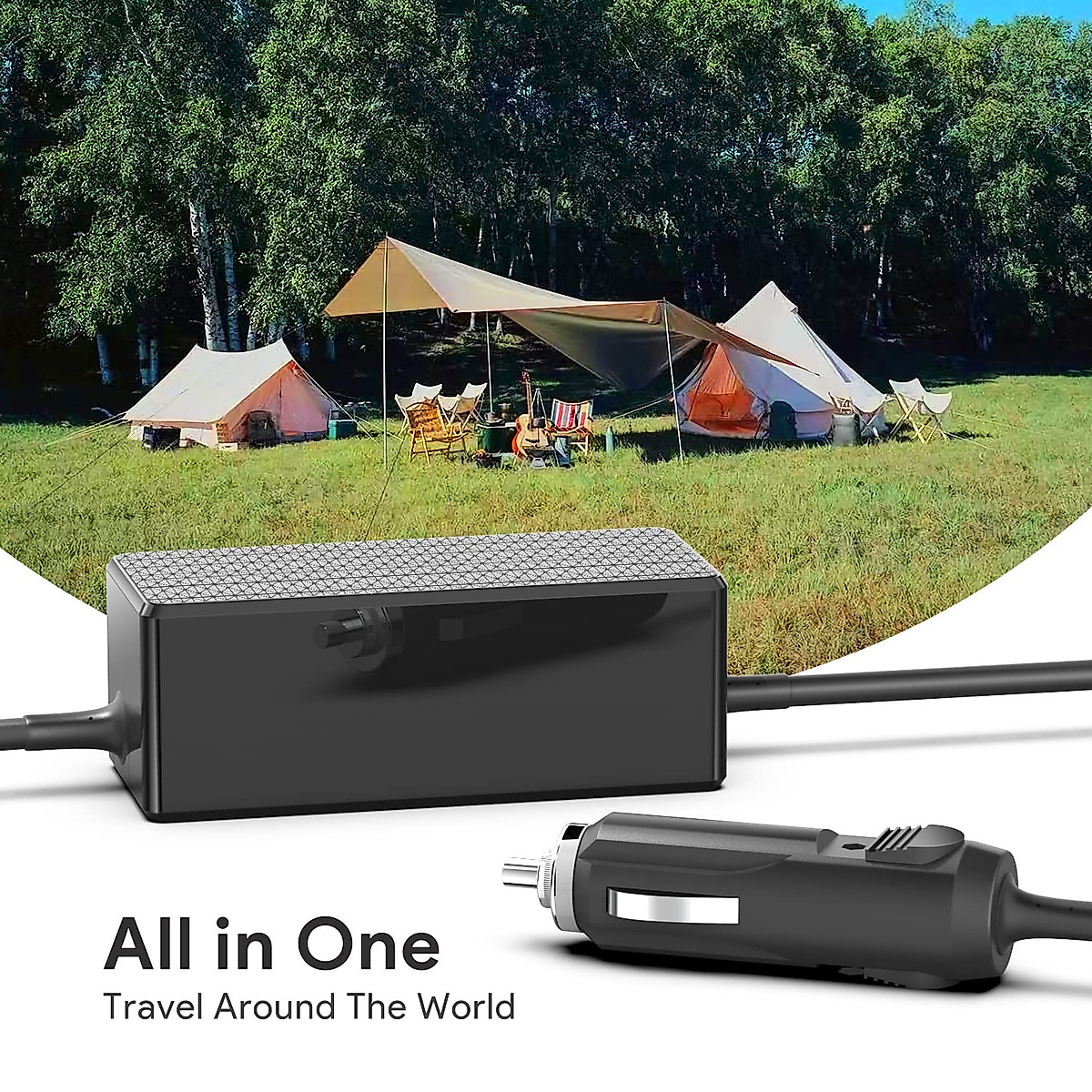 KFD 100W Universal Car Charger 12V-24V DC Adapter for Lenovo IBM HP Dell Acer Asus MSI Toshiba LG Sony Samsung Laptop Sony LG Soundbar AOC MSI Monitor TV JBL Bose Speaker Power Station Power Supply