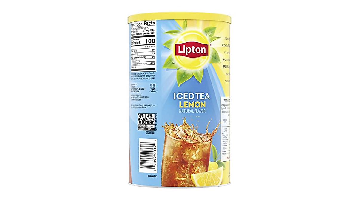 Lipton Lemon Powdered Iced Tea - Refreshing 28 Quarts