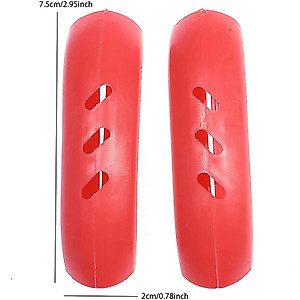 2PCS Silicone Anti-Scald Pot Handle Cover - 2023 New Non-Slip Silicone Pot Handle Sleeve, Assist Handle Holders Set, Heat Resistant Potholder Cookware Handle Covers for Kitchen Use (1 Pair - Red)