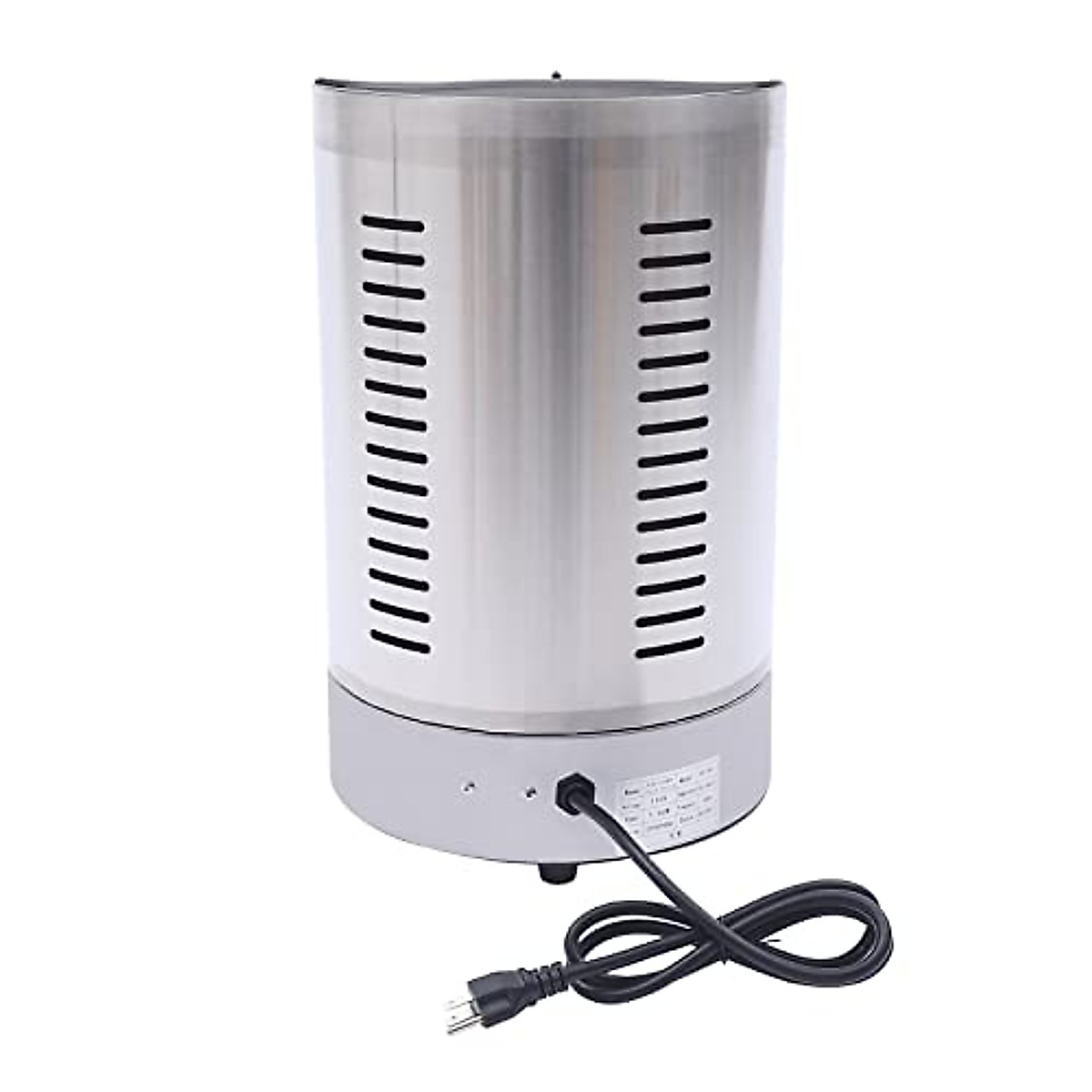 110v Stainless Steel Electric Vertical Grill Machine,Electric Doner Kebab Machine Mini Gyro Machine Vertical Broiler Meat Capacity for Chicken Roast,Tacos,Roast,Beef