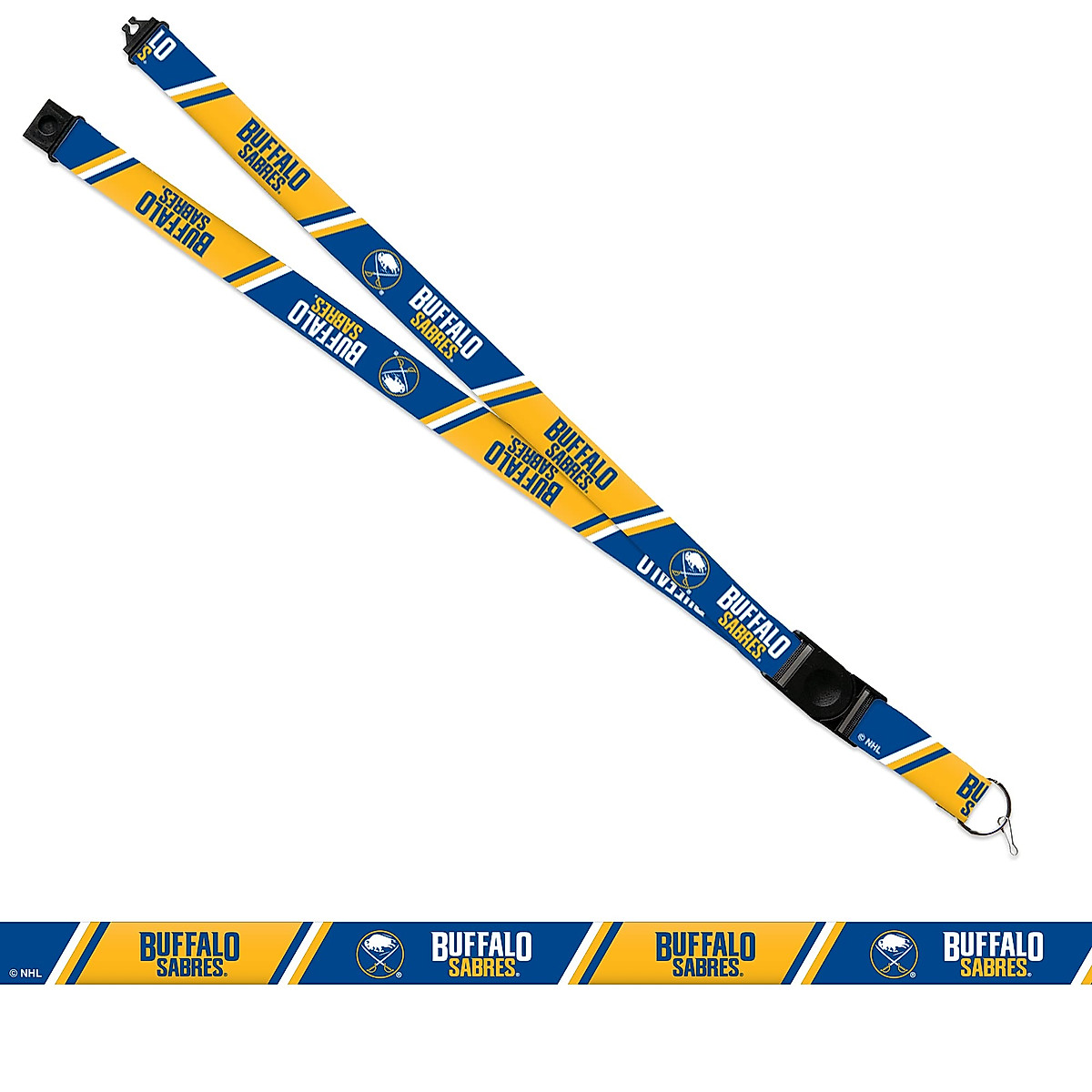 Rico Industries NHL Buffalo Sabres Safety Breakaway Lanyard Large