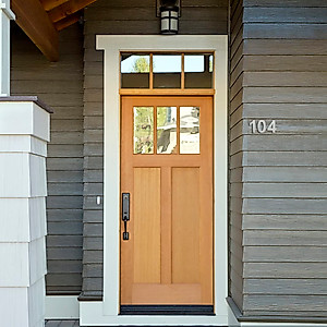 Fitous 6 inch Floating House Number For Outside, Stainless Steel Metal Modern Address Sign Numbers for Mailbox,Home Door,Warehouse Silver Number 4