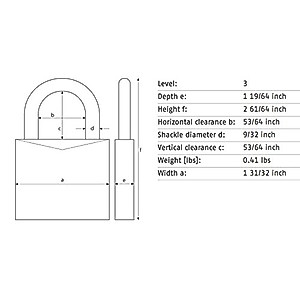 ABUS 78/50 KC 2-Inch Locker Dial Combination Padlock, Black