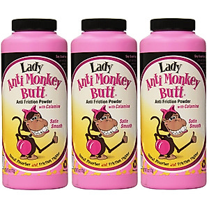 3 X Lady Anti Monkey Butt Powder 6-oz.