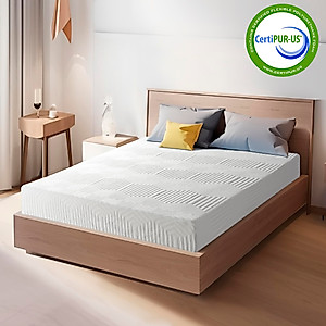 Planet Sleepings 8 Inch Queen Memory Foam Mattress, Gel Foam Mattress with Breathable Cover, Bed in a Box CertiPUR-US Certified, Covered Mattress Wave Mattress