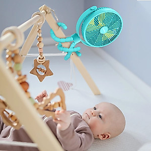 GagetElec 8-Inch Stroller Fan for Baby,10000mAh Personal Portable Fan 4 Speeds Car Seat Baby Fan with Flexible Tripod Fix on Stroller,Car Seat,Golf Cart