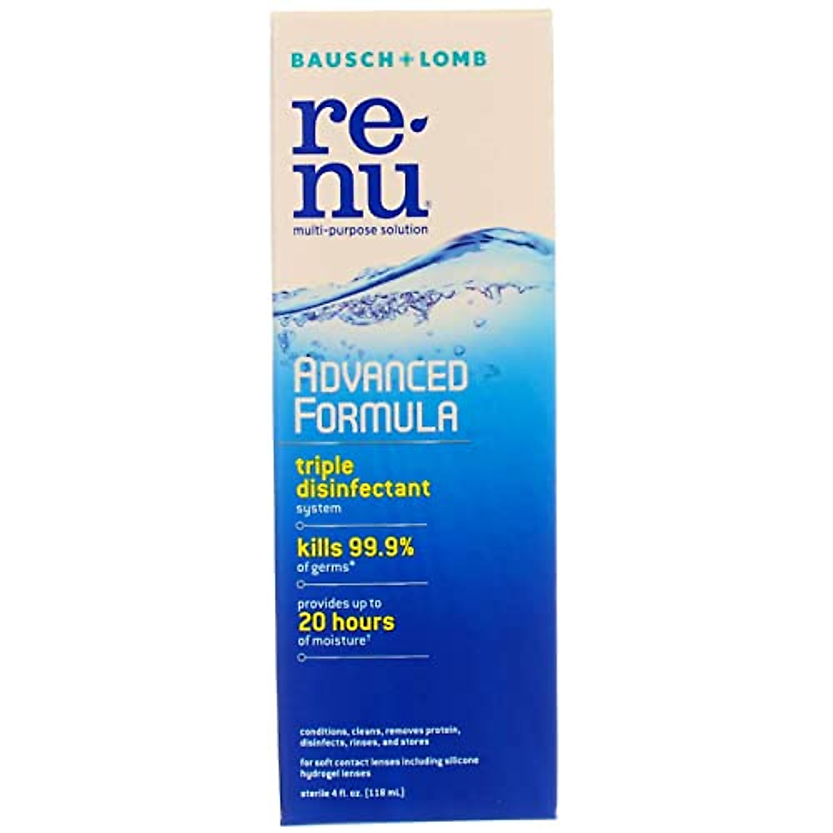 Bausch + Lomb Renu Fresh Multi-Purpose Solution - 4 oz, Pack of 5