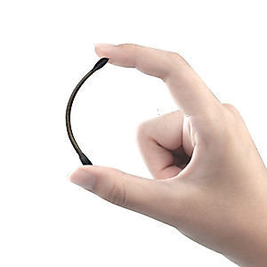 HOMEFOX Black Cotton Swabs Precision Pointed - 200 Count Organic Pointy Pointed Cotton Buds Double Side Tightly Wrapped Charcoal Cotton Tip Paper Stick Soft Gentle Cruelty-Free, Pointy & Round (Black)