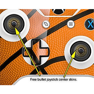 WraptorSkinz Decal Vinyl Skin Wrap compatible with XBOX One S/X Controller - Basketball (CONTROLLER NOT INCLUDED)