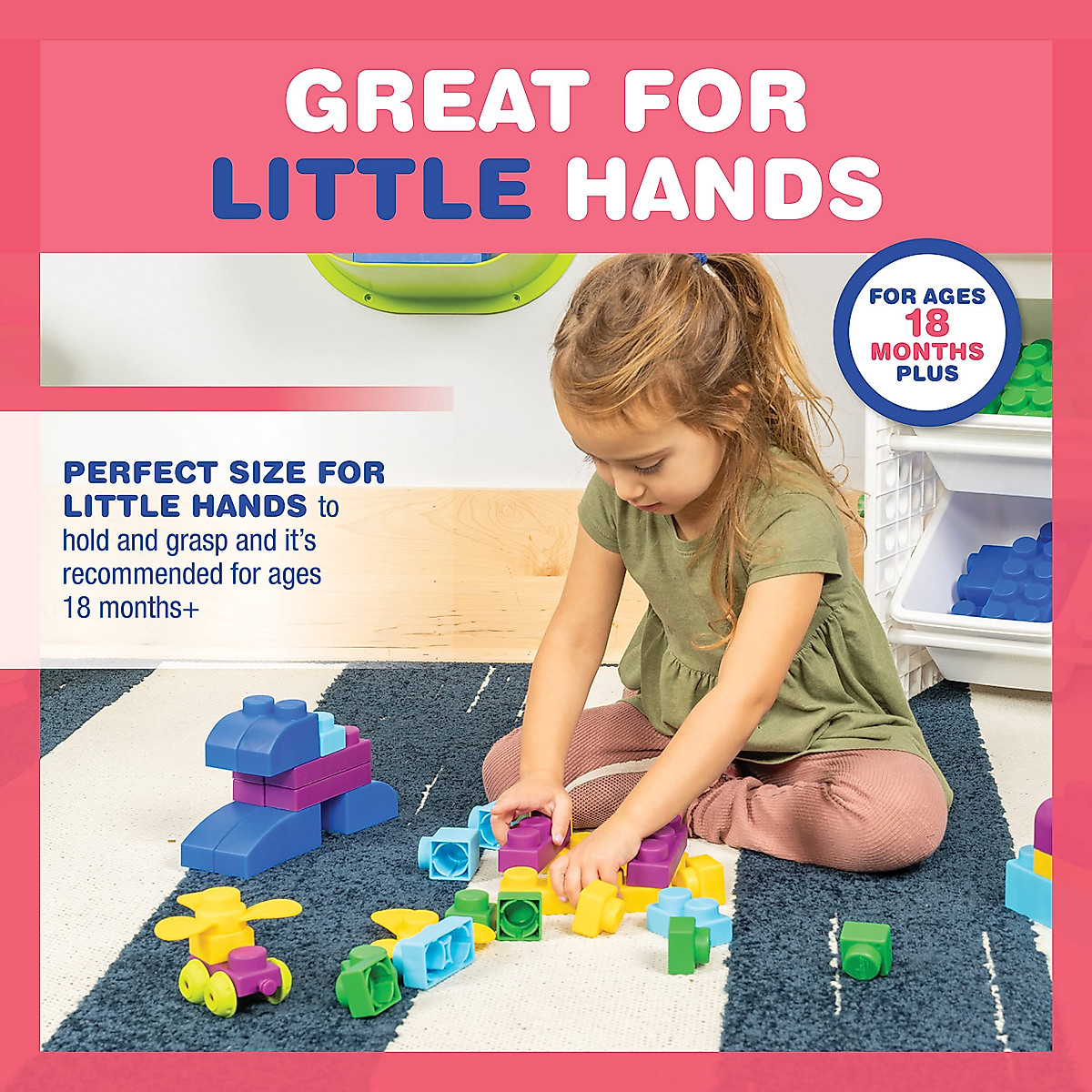 UNiPLAY Plus Soft Building Blocks — Creativity Toy, Educational Play, Cognitive Development, Early Learning Stacking Blocks for Infants and Toddlers, Primary (80-Piece Set)