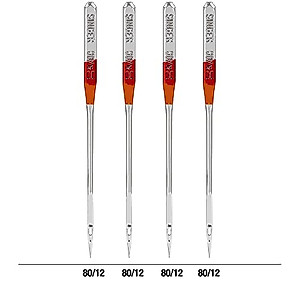 SINGER 4715 Universal Regular Point Machine Needles, Size 80/12, 4-Count