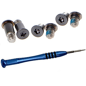 Space Grey Silver Bottom Case Cover Screws+Screwdriver for MacBook pro A17062016-2017 A1989 2018-2019 Space Grey Silver Bottom Case Cover Screws (Silver)