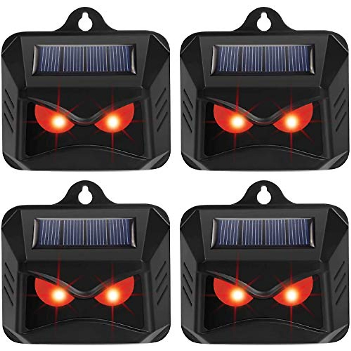 Solar Predator Control Light 4-Pack - Fox Deterrents for Gardens - Animal Repellent - Deer Repellent Devices - Cat Repellent - Fox Repellent - Cat Deterrent - Cat Scarer - Motion Sensor Deterrent