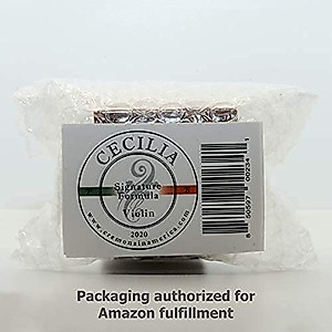 CECILIA ‘Signature Formula’ Rosin for Violin, Rosin Specially Formulated Violin Rosin for Violin Bows (New ‘Liquid Form Blending Method’) with Included Rosin Spreader (Full Cake)