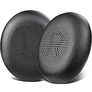 SOULWIT Earpads Replacement for Jabra Evolve2 65 (65MS 65UC USB)/Evolve2 40 (40UC 40MS USB)/Elite 45h On-Ear Wireless Headset, Ear Pads Cushions with Softer Protein Leather