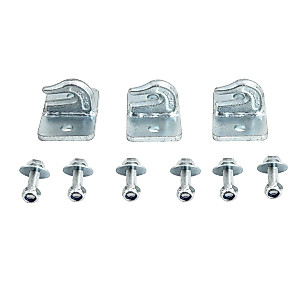 ENIXWILL 5/16in 3PC Tractor Bucket Grab Hook Mount Bolt-On Loader Chain Tow Hooks