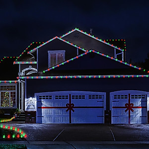 BlcTec Upgraded Super Big C9 Christmas Lights, 100 LED 66 FT Christmas String Lights with Remote, 8 Modes, Waterproof, Timer, Extendable for Indoor Outdoor Trees Eaves Christmas Decorations, Red Green